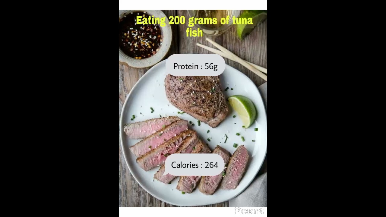 Eating 200 grams of tuna fish - YouTube