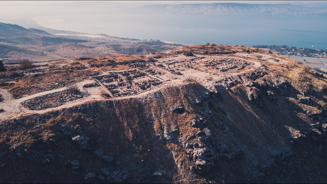 Face on the mountain, the ancient city of Hippos-Sussita, Israel 4K By ...