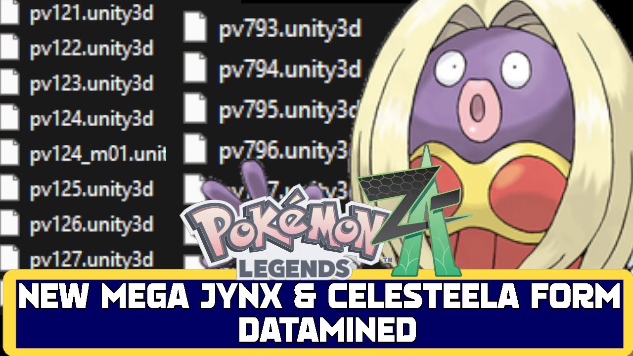 NEW MEGA JYNX & CELESTEELA FORM DATAMINED!! NEW LEGENDS Z-A POKEMON ...