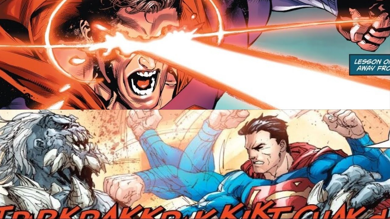 Superman Gives Doomsday His Best - 4000 Punches - YouTube