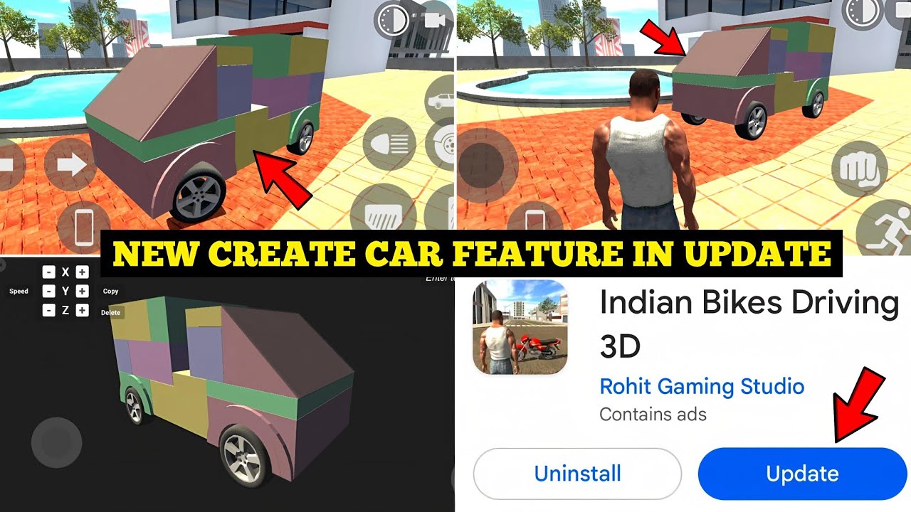 New Create Car Feature Cheat Code in Indian Bike Driving 3D 🤯🔥| New ...