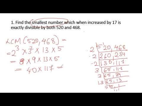 Find the smallest number which when increased by 17 is exactly ...