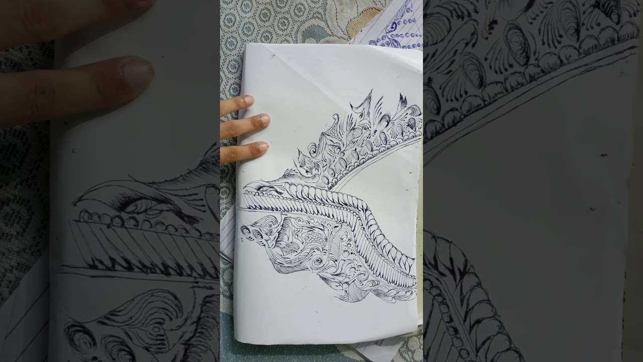 How to draw neck design - YouTube