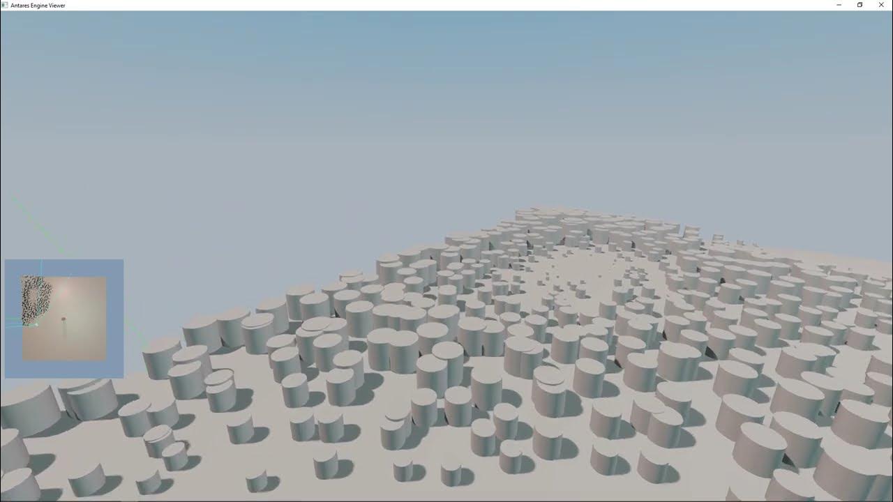 OpenGL - frustum culling test - YouTube