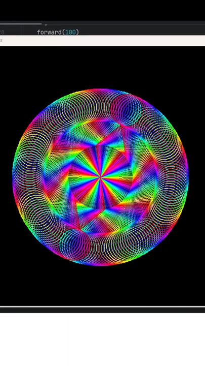 Python Graphics in 60 Seconds! 🎨 🐢 #fun #python #programming #shorts #foryou programming - YouTube