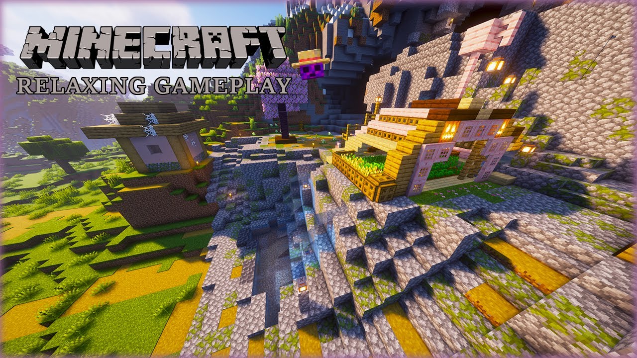 Relaxing Minecraft Longplay - Garden and Cascade build - EP4 (No ...