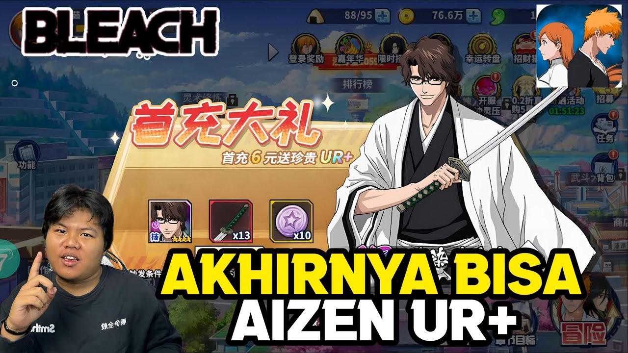 Akhirnya Game BLEACH MOBILE FIGHTER Rilis Di X7game Bisa Top Up Buat MANG AIZEN UR+ - YouTube