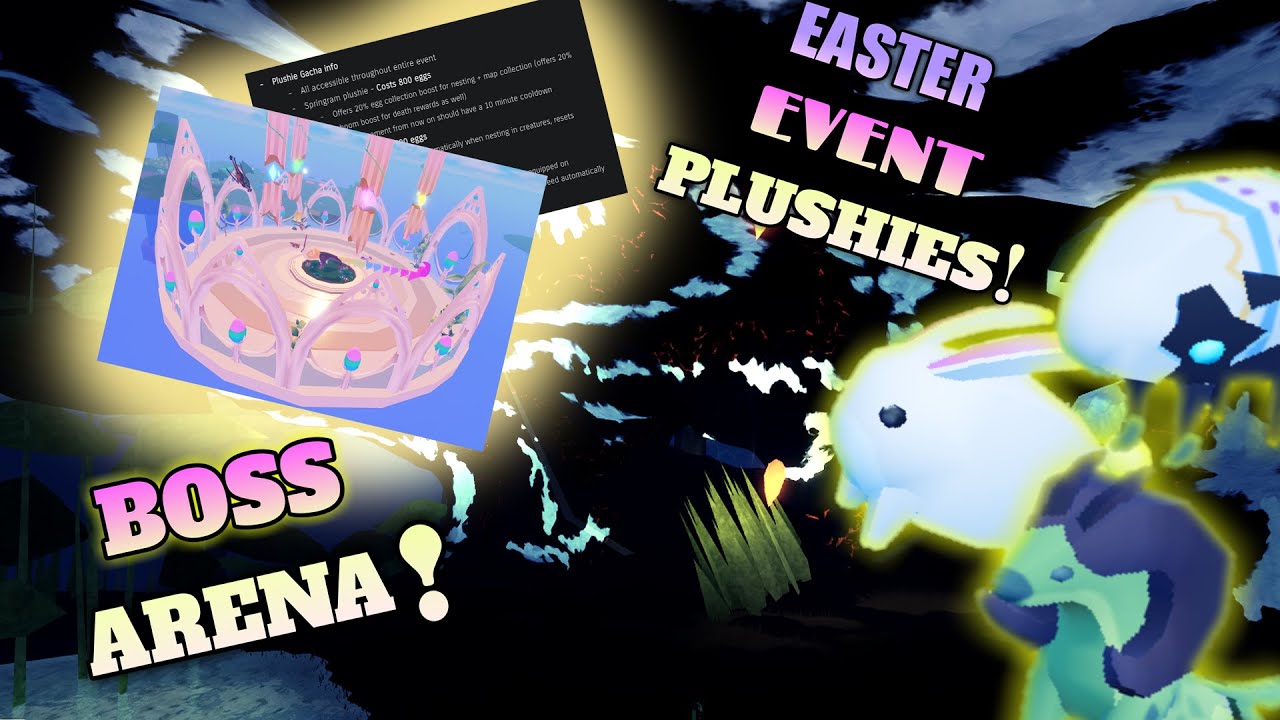 NEW Easter PLUSHIES! Updated boss arena, Short video | Creatures Of ...