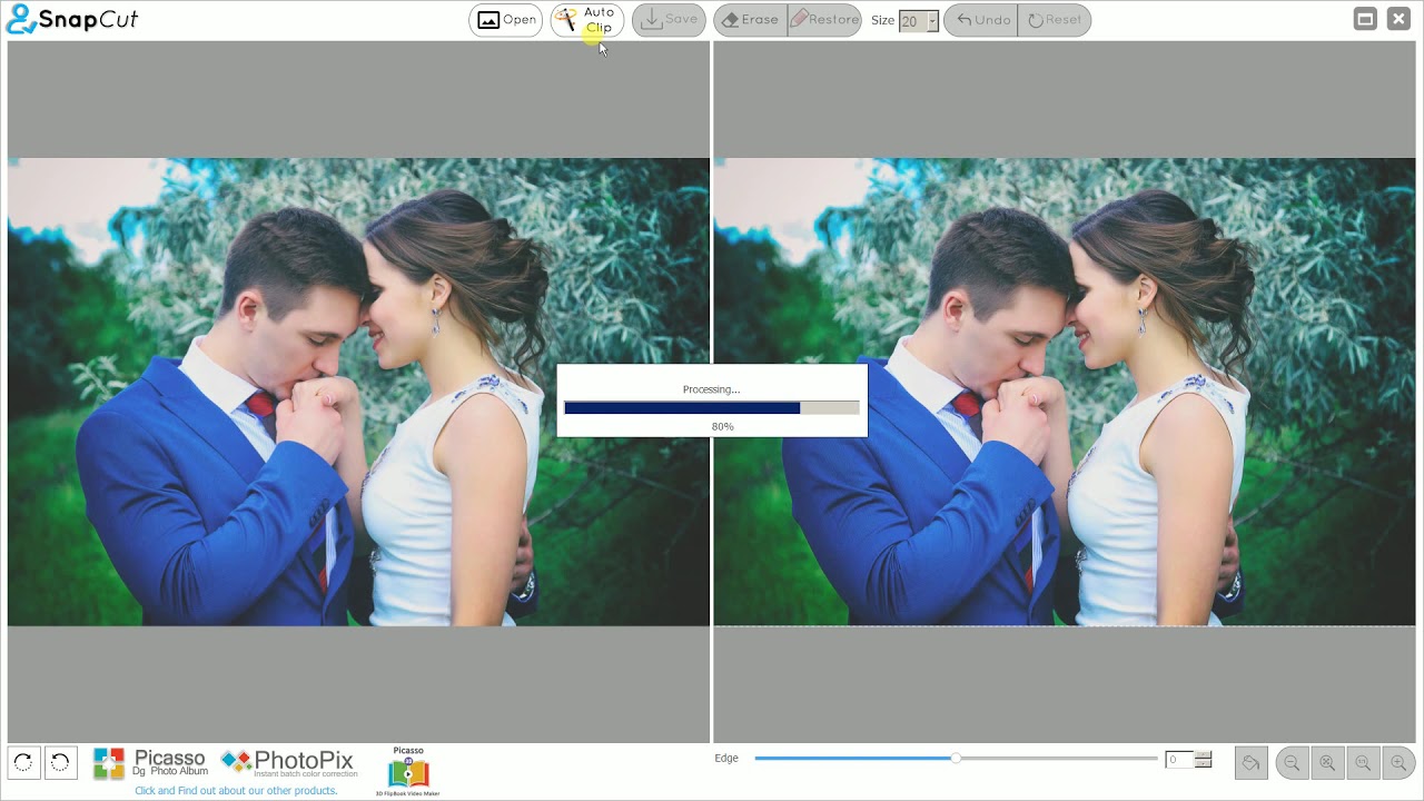 snap cut automatically cut your photos - YouTube