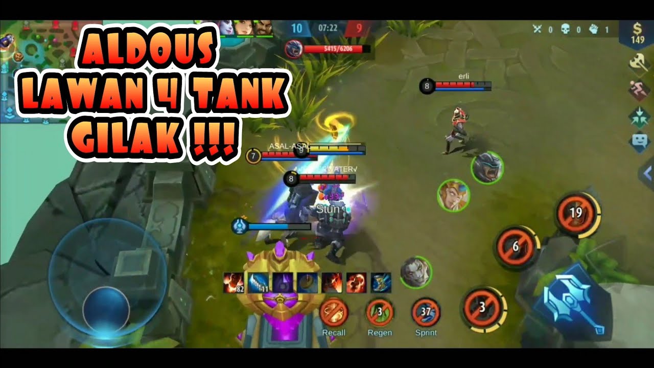 ALDOUS LAWAN 4 TANK? BIKIN PUSING | MLBB - YouTube