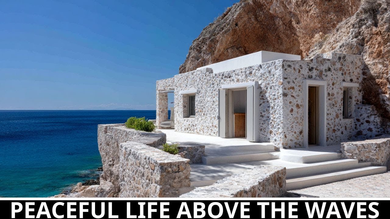 A Peaceful Greek Cliff House Built from Stone and Sea Dreams - YouTube