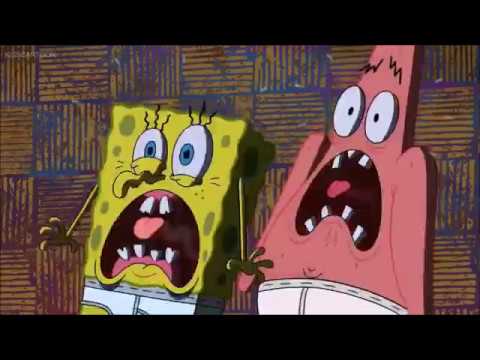 The Beast Frightens Spongebob and Partick - YouTube