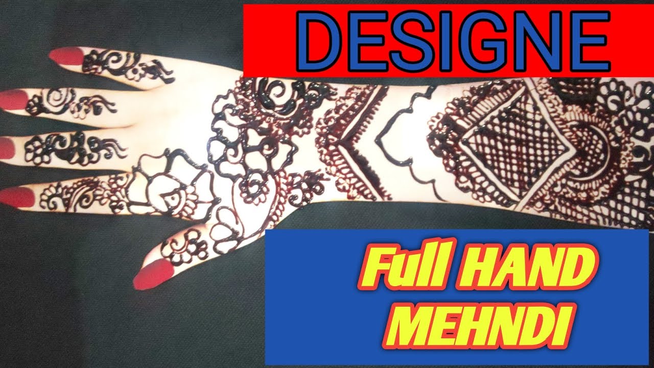 Mehndi New Simple taaj Designe # New mehndi short flower art - YouTube