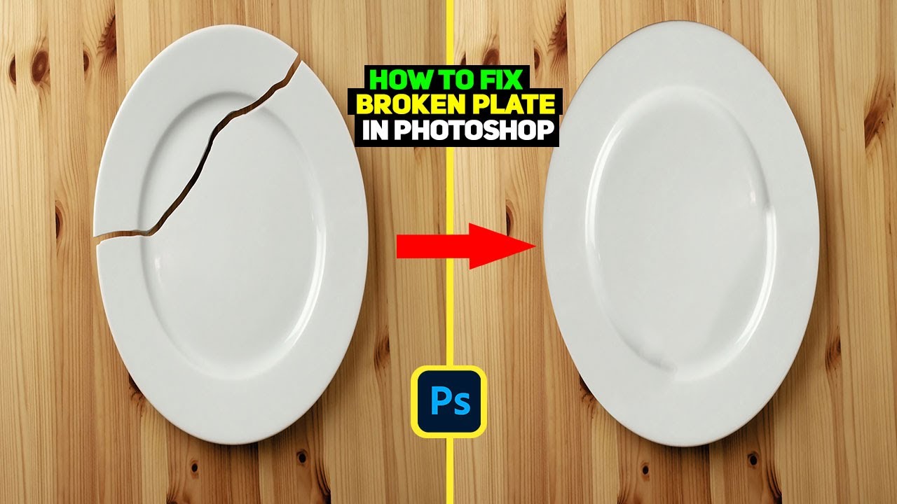 How to fix broken plate in photoshop 2025 - YouTube