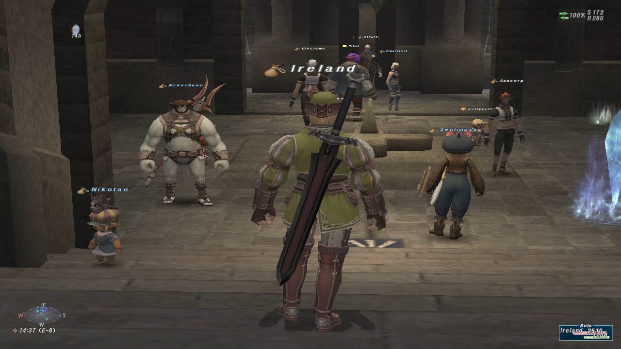 Final Fantasy XI FFXI RUN99WHM49 RUN Rune Fencer Ireland Port Jeuno ...