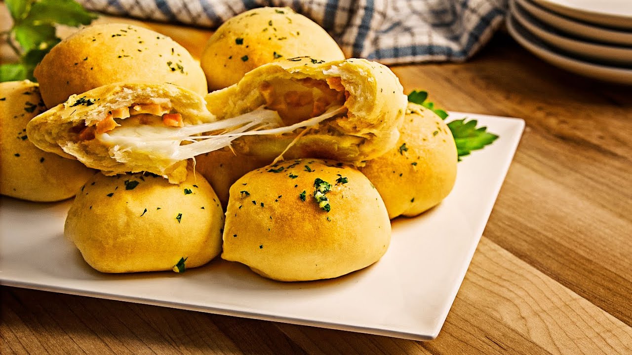 Cheese Bomb Bread Rolls - Cheese Explosion! - YouTube