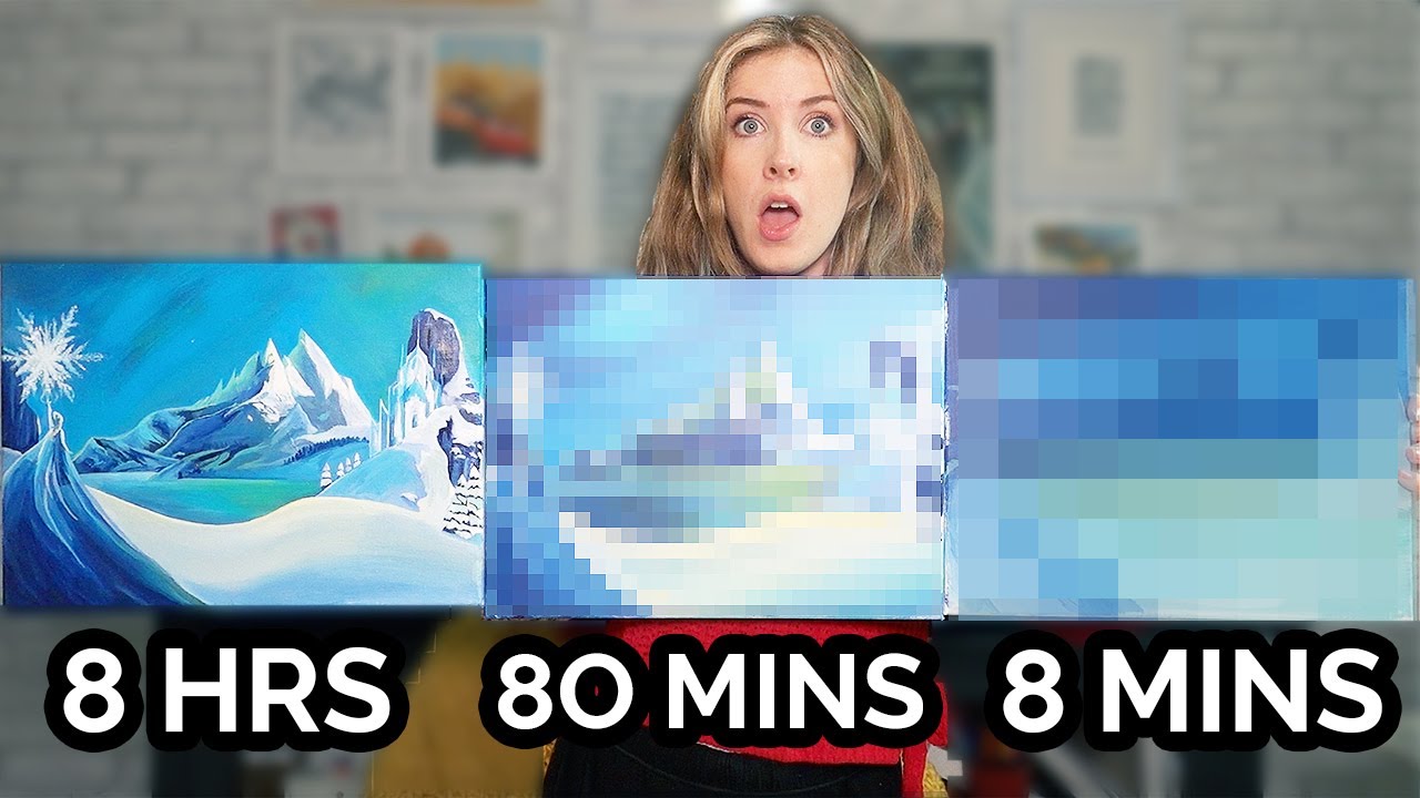 PAINTING In: 8 HOURS | 80 MINUTES | 8 MINUTES?! - YouTube