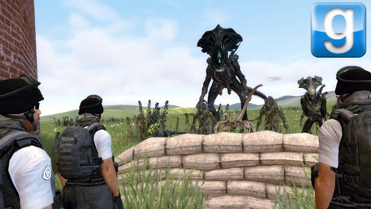 Alien Xenomorphs Nextbots Fights Against SCP Guard Snpc's - YouTube