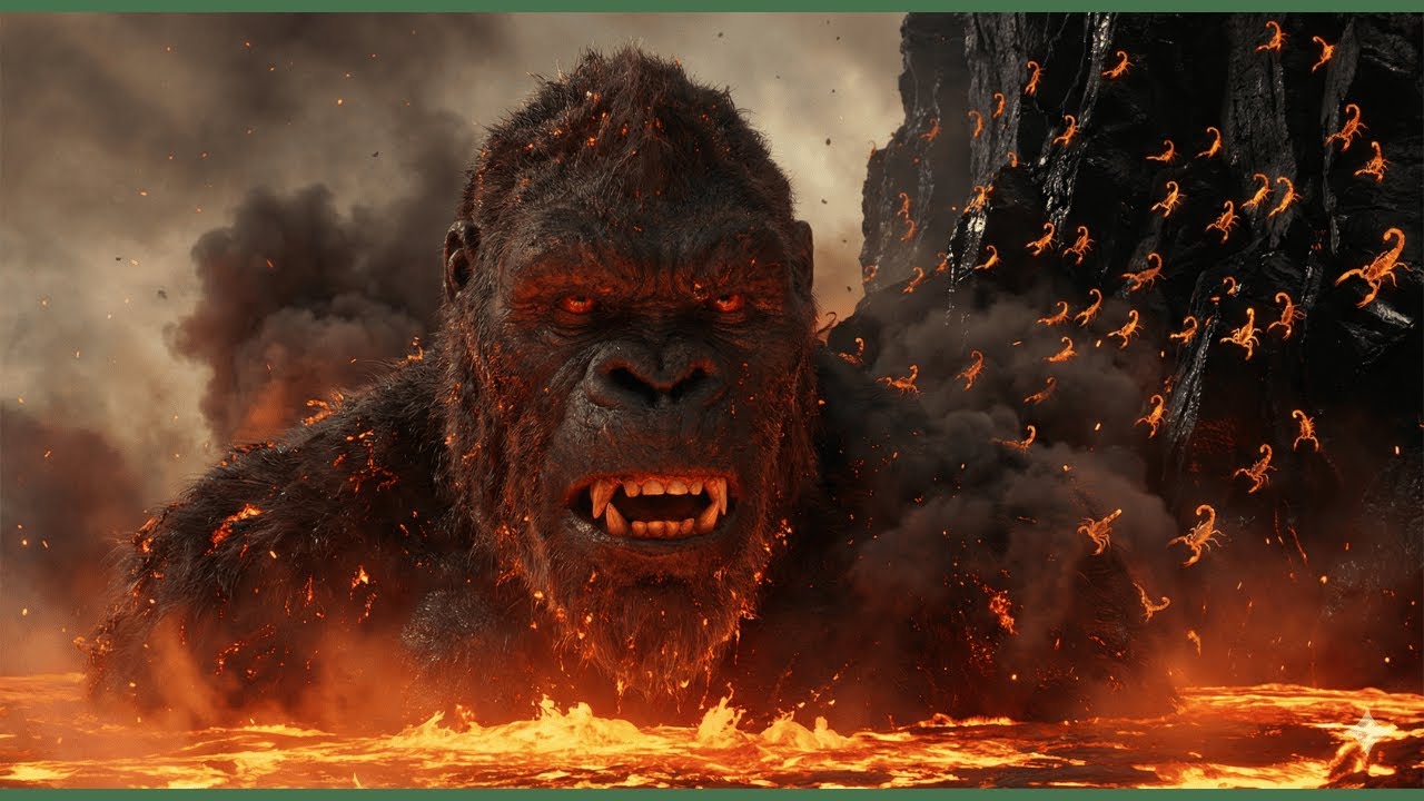 🔥 KONG vs 1,000,000 LAVA SCORPIONS The Volcano Battle 4K - YouTube