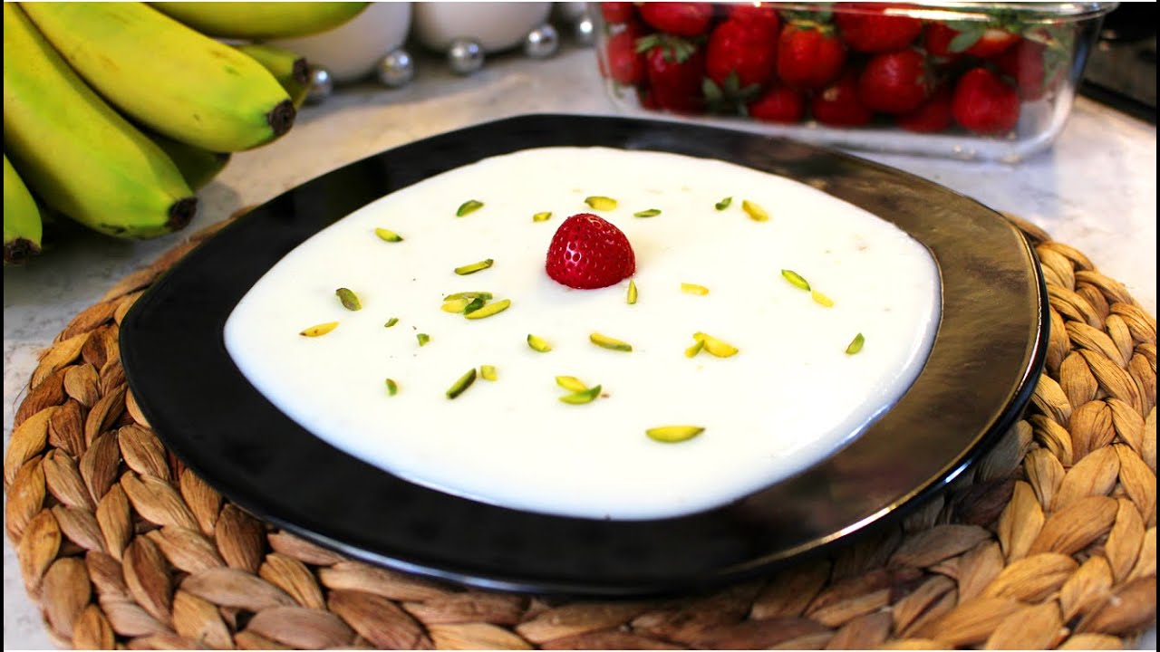 فرنی خوشمزه و آسان برای ماه زمضان Easy Afghan Firni for Ramadan - YouTube