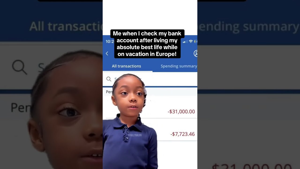 Me after checking my bank account after living my best life while on vacation in Europe