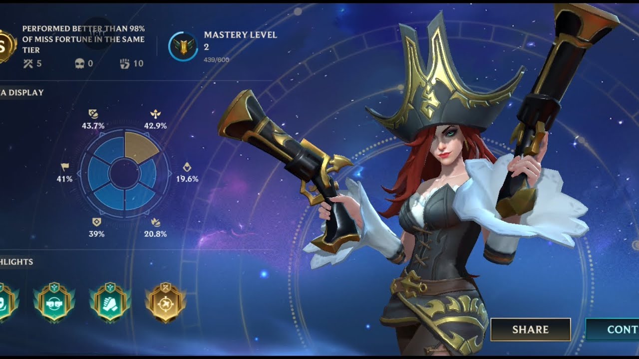 The first round in the game League of Legends (Wild Rift)with strength ...