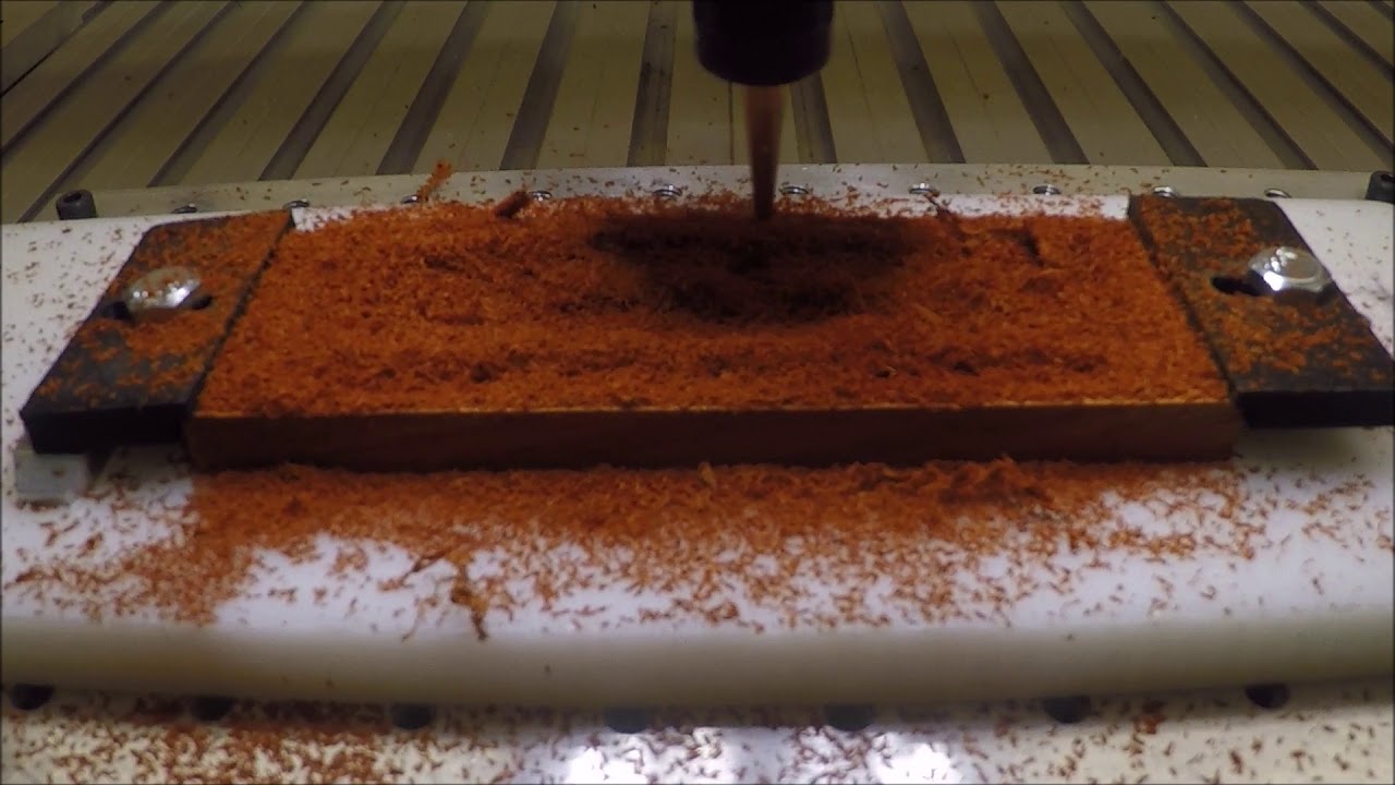 Machining 1911 Grips on the CNC Router - YouTube