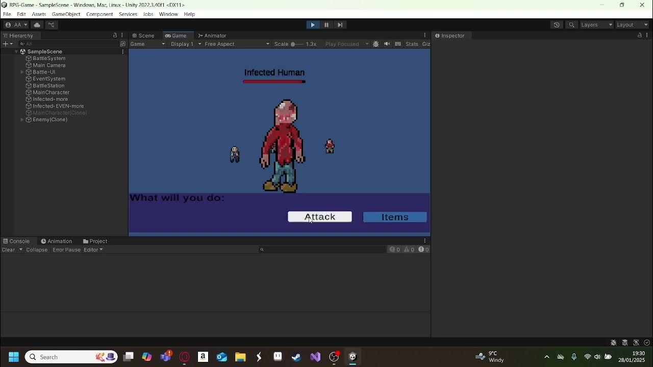 RPG Game: Start of a battle system - YouTube