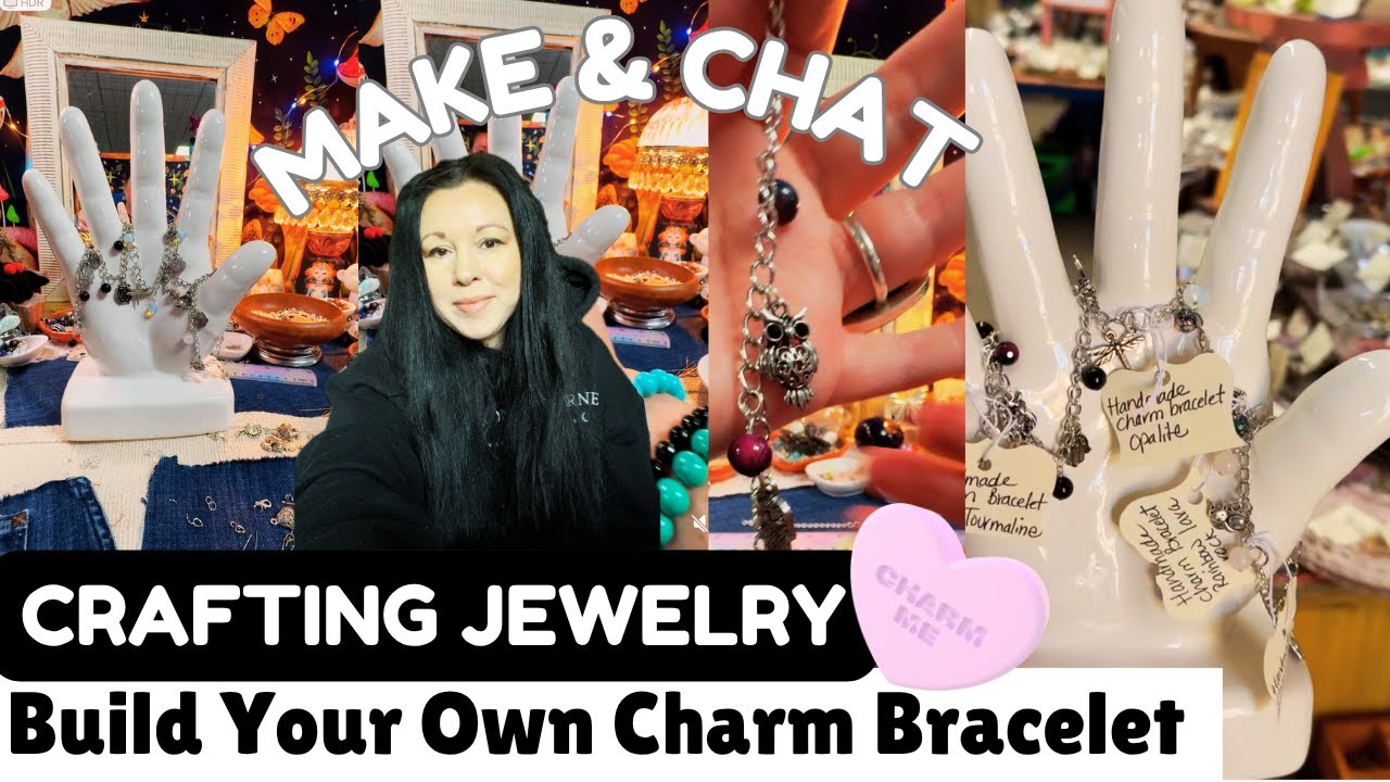 DIY Charm Bracelet Tutorial | Crystals, Charms & All the Steps! - YouTube
