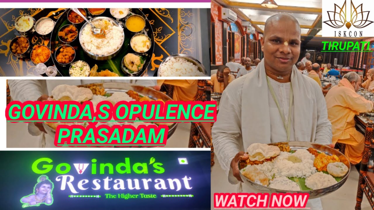 ~Grand Opening~Govinda's Restaurant In *Iskcon* Tirupati - YouTube