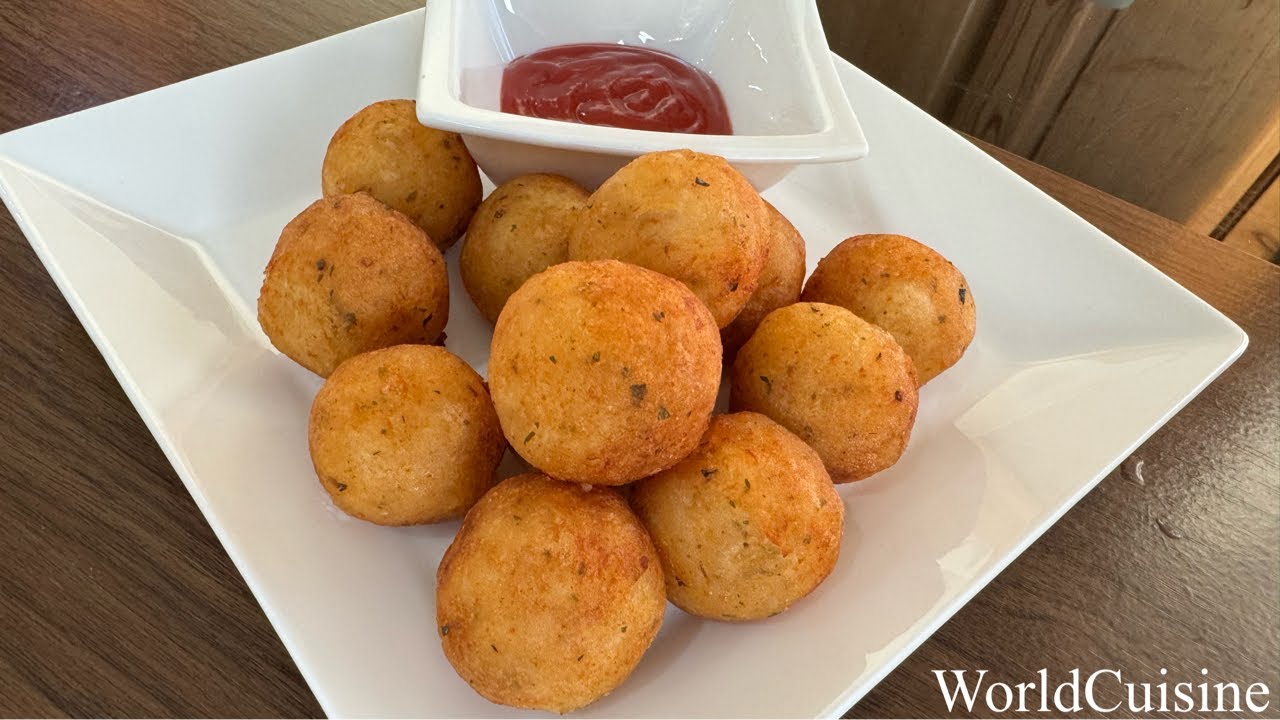 Potato Balls Recipe | Crispy Potato Pops by World Cuisine - YouTube
