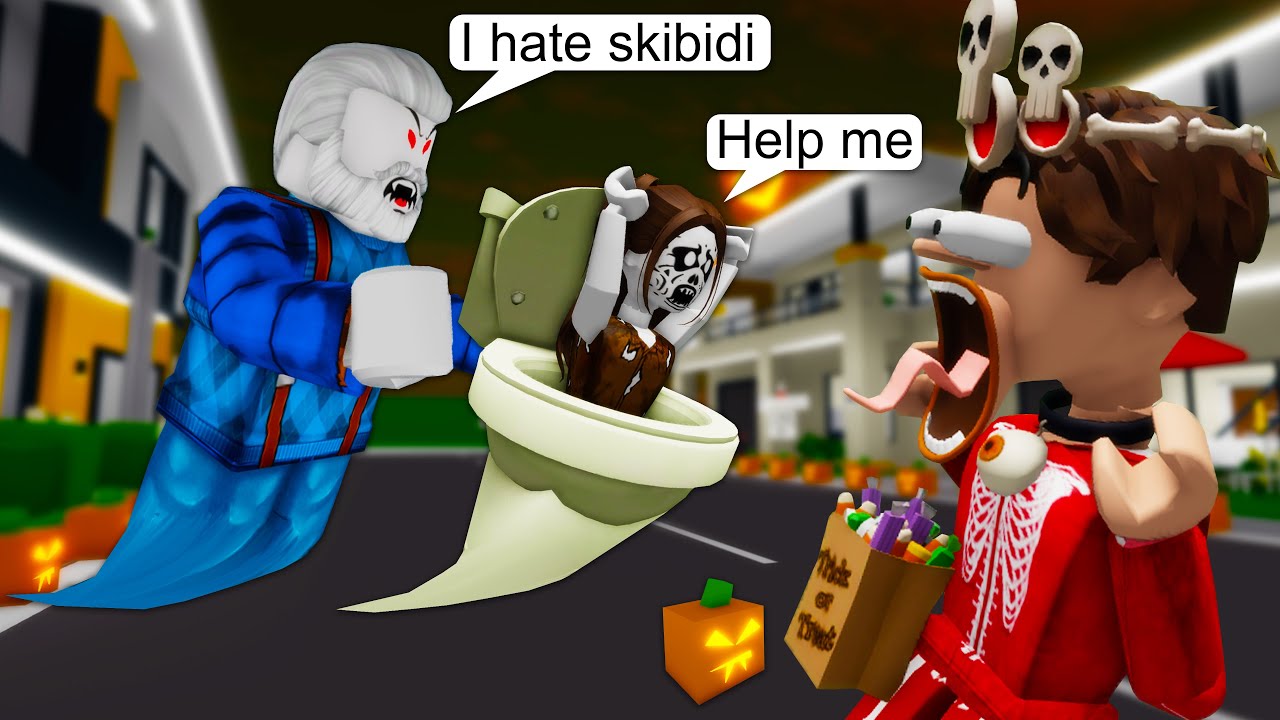 Rescue the Poor Ghost of Skibidi Toilet on Halloween night | ROBLOX ...