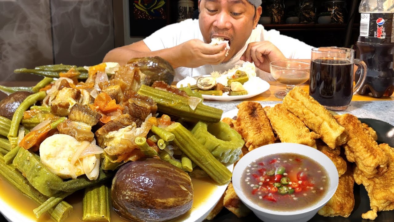 100% ILOCOS PINAKBET / PAKBET with BAGNET!!! Filipino Food. Mukbang ...