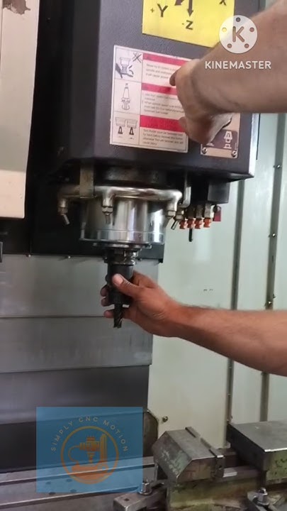 VMC machine Tool clamp and declamp kaise kare| Tool change kaise kare ...
