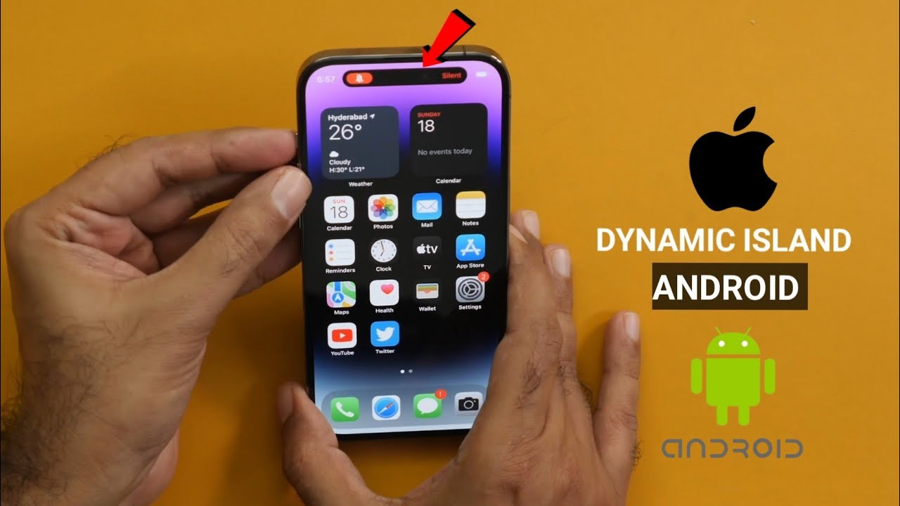 DYNAMIC ISLAND iOS 16 App for Android Phones - iPhone 14 Pro Feature ...