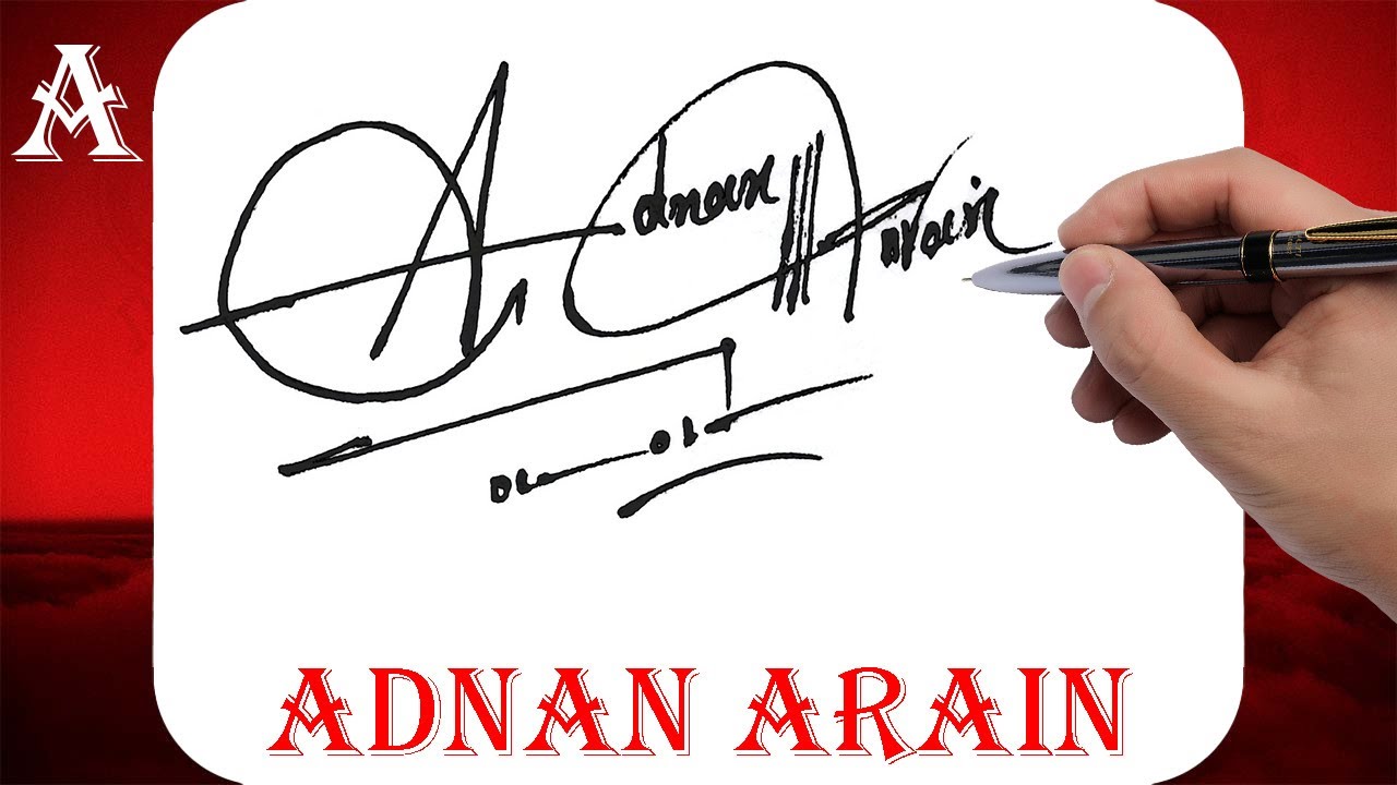 Adnan Arain Name Signature Style | A Signature Style | Signature Style ...