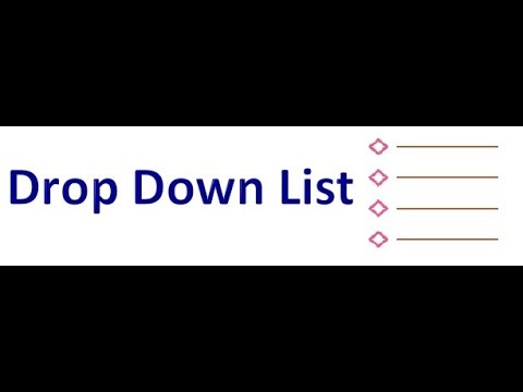 Drop Down List Creation At Desktop Excel - YouTube