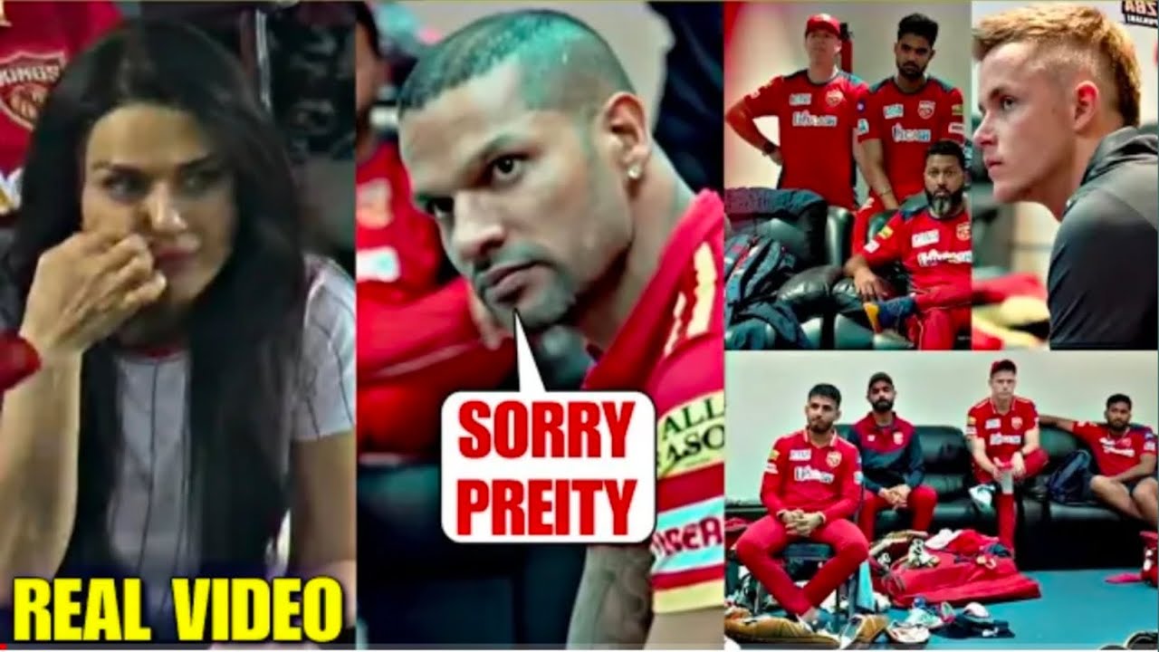Preity Zinta, Dhawan & all Players Crying in Dressing Room after ...