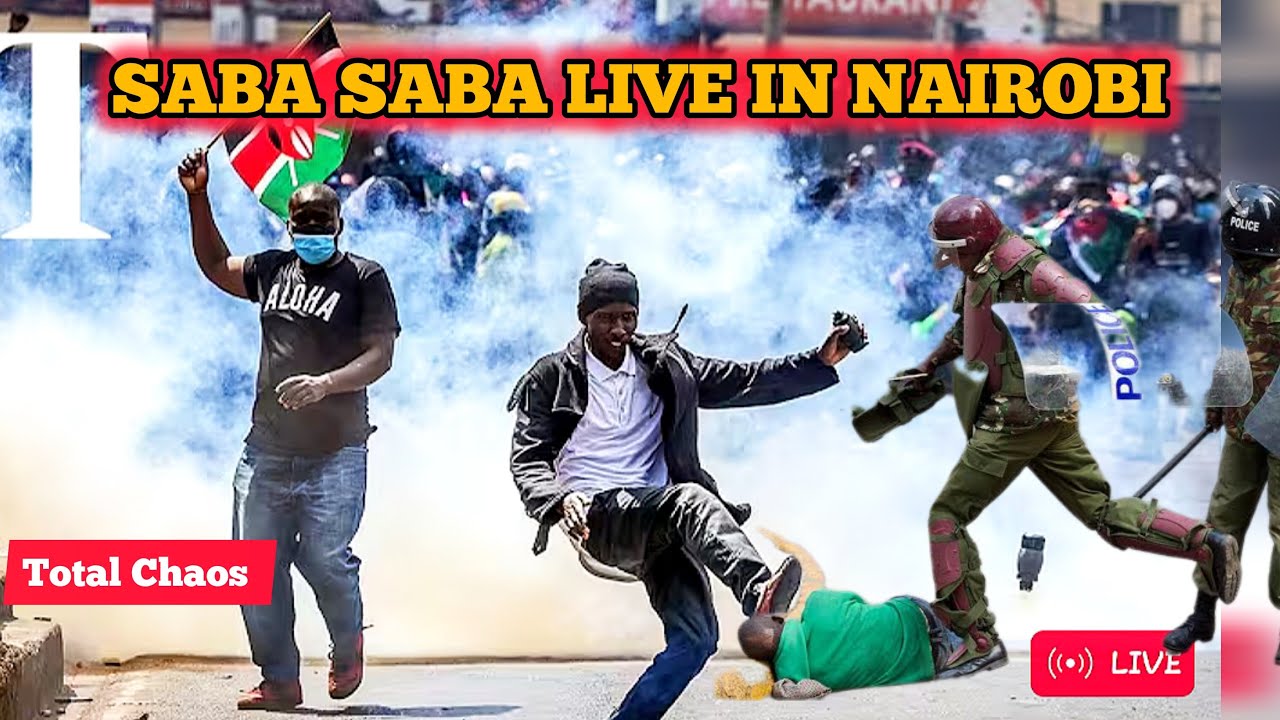 LIVE SABA SABA PROTEST IN NAIROBI - YouTube