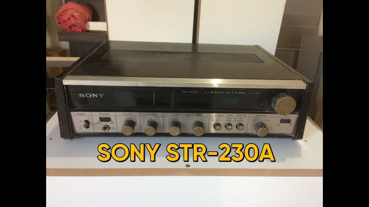 SONY STR 230A - YouTube