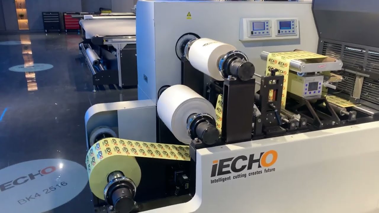 IECHO LCT label cutting - YouTube