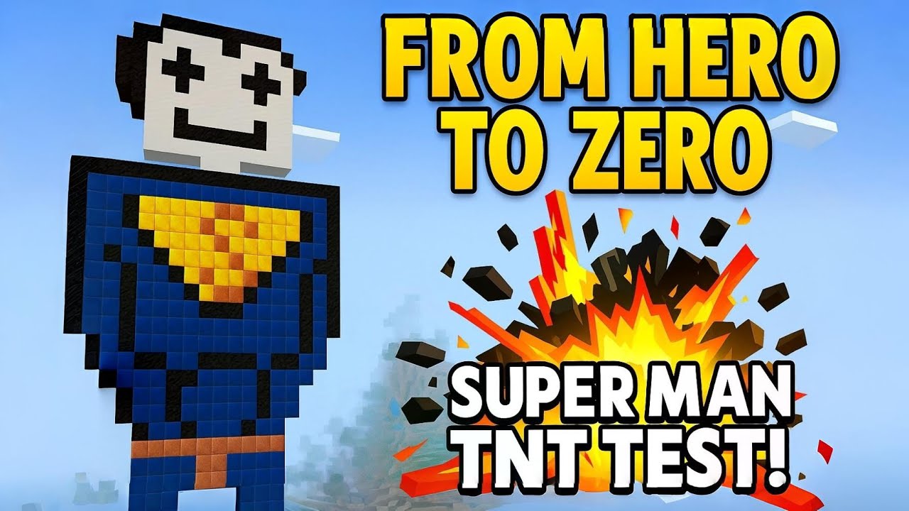 From Hero to Zero – Superman Statue TNT Test! | Minecraft | Only for ...