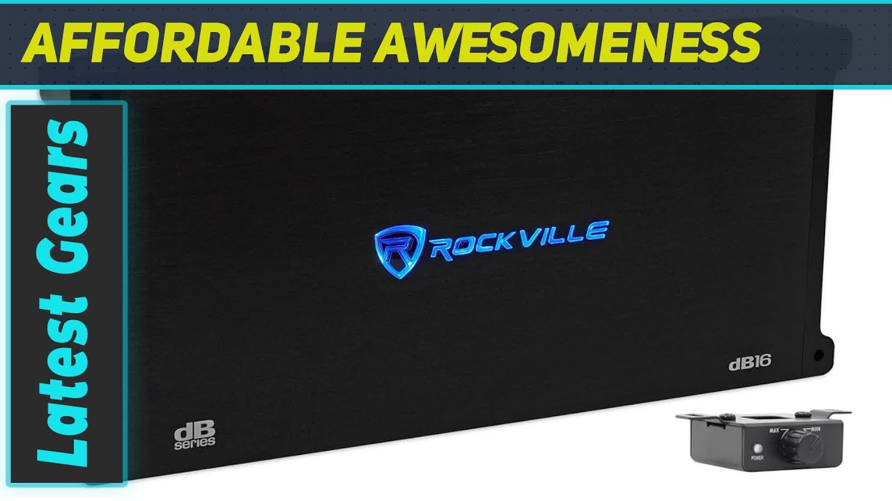 Rockville dB16 8000 Watt Mono Car Audio Amplifier: Unleash the Power ...