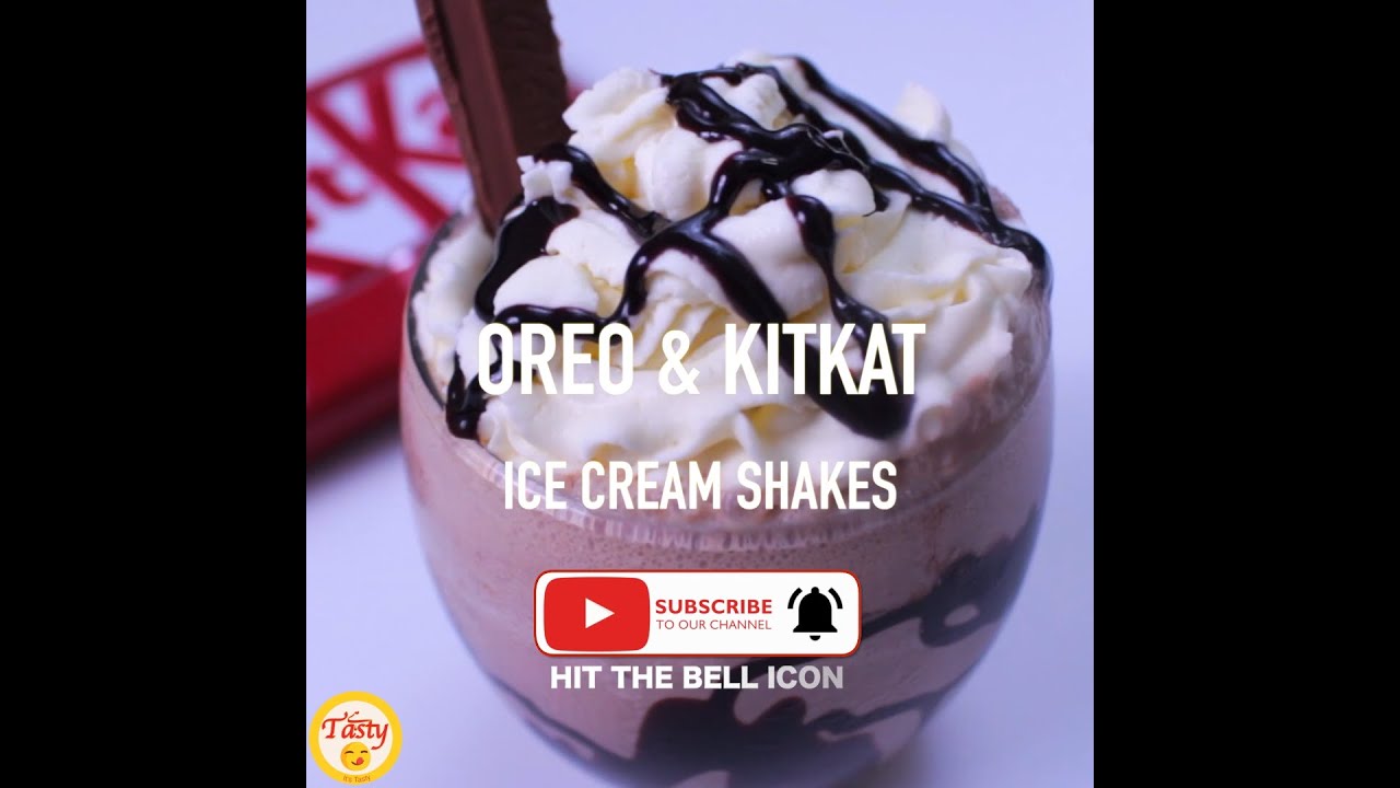 Oreo & Kit Kat Milk Shake Recipe – Tasty Hai - YouTube