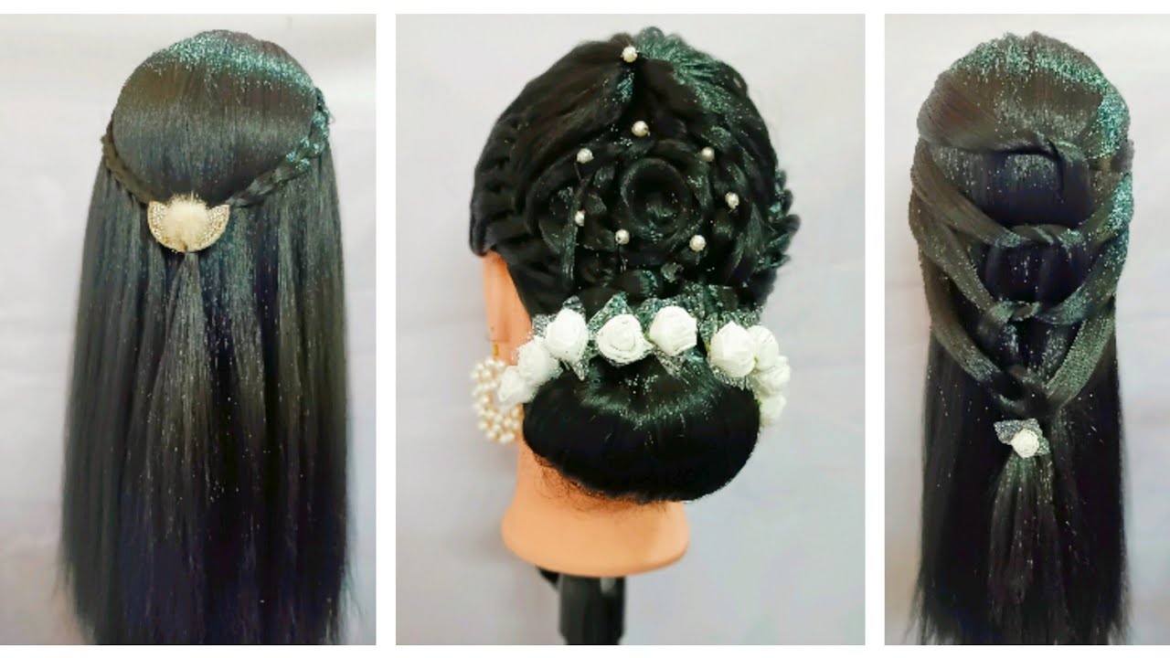 Traditional Hairstyle Tutorial || Braid Hairstyle || Open Hairstyle ...