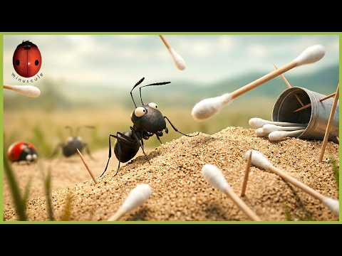 The Great Cotton Swab Battle 🐜 Minuscule Movie Clip 🎬🍿