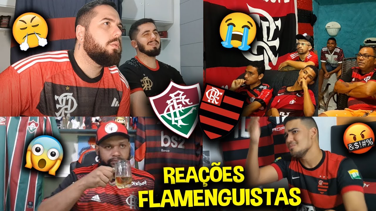 TODAS AS REAÇÕES DOS FLAMENGUISTAS I FLUMINENSE 4X1 FLAMENGO [REACT FLA ...