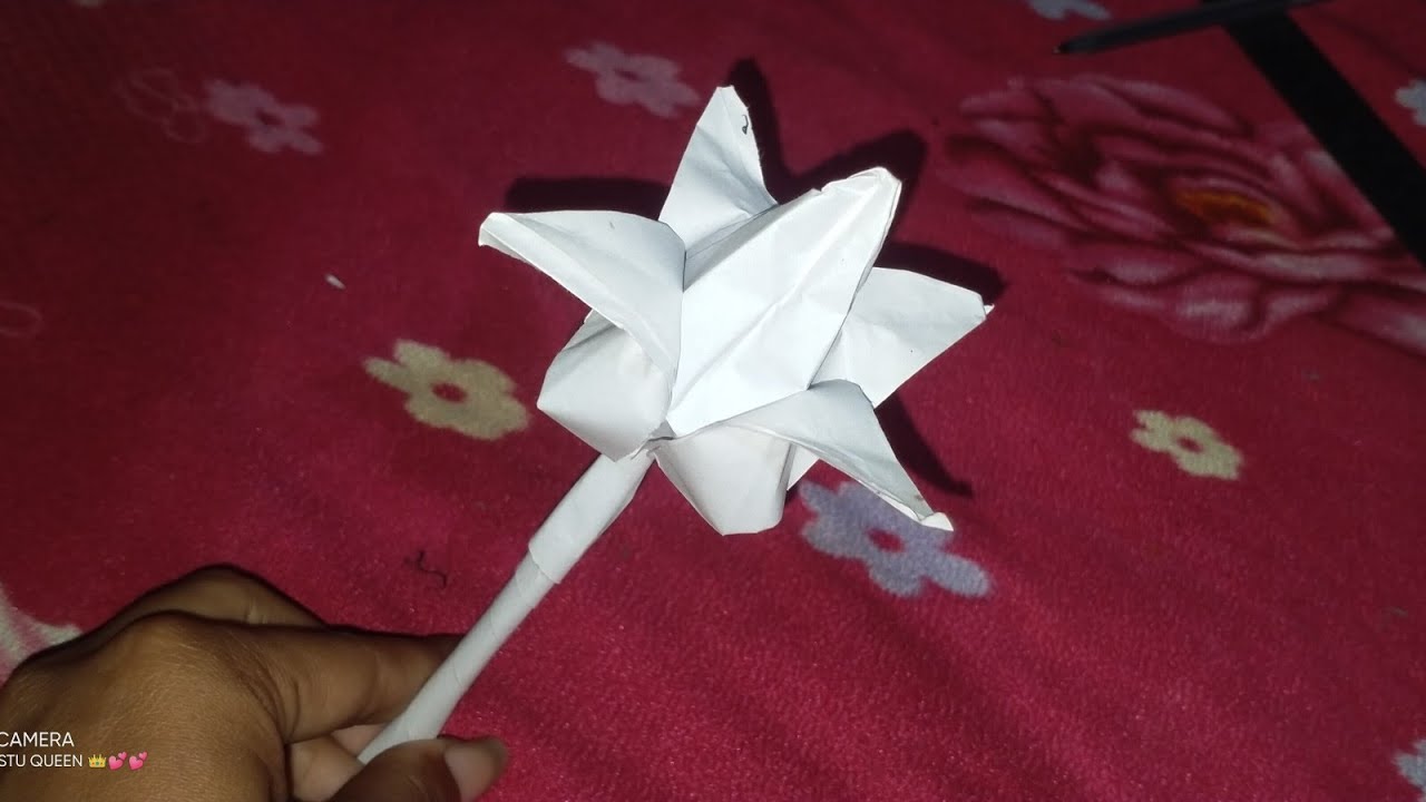 DIY-How to Make Papar Flowers। Origami Lotus Flowers । Paper Lotus ...