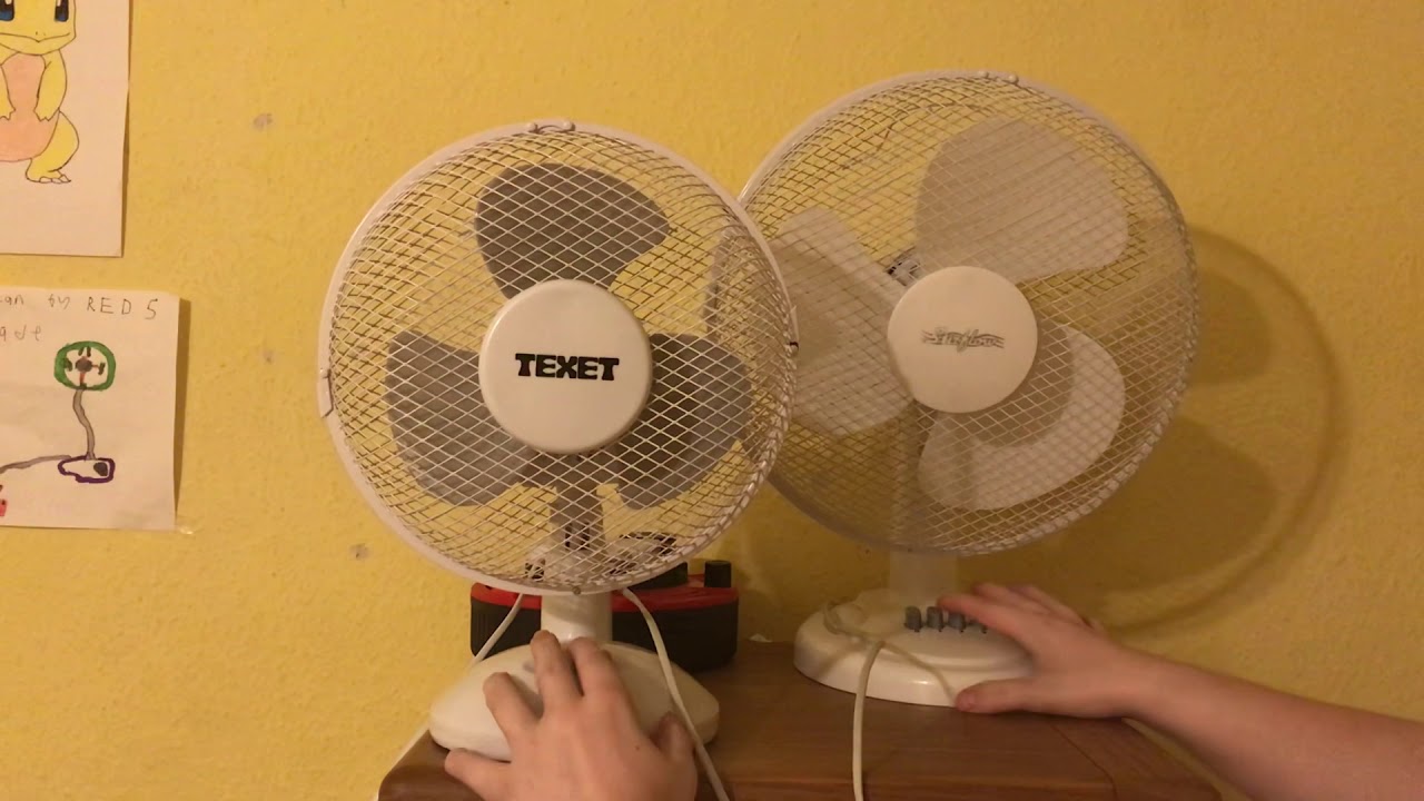 Texet 9 inch oscillating white desk fan VS Stirflow 12 inch oscillating ...