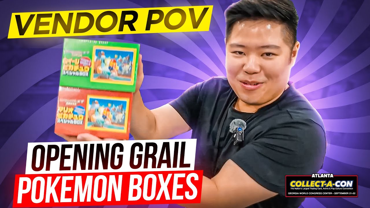 I Opened $15,000 PONCHO PIKACHU BOXES! | Collect A Con ATL Vendor POV ...